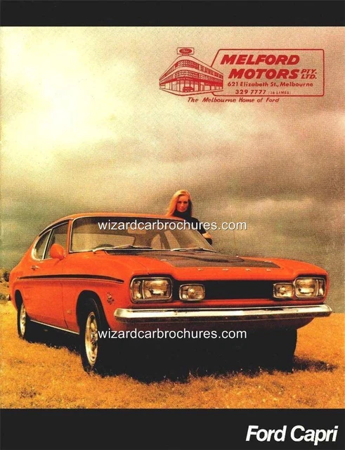 1972 FORD CAPRI Gt Super Roo A3 Poster Ad Sales Brochure Advertisement ...