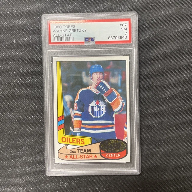 1980 TOPPS #87 Wayne Gretzky All-Star centré PSA 7 Edmonton Oilers HOF EUR 44,04 - PicClick FR