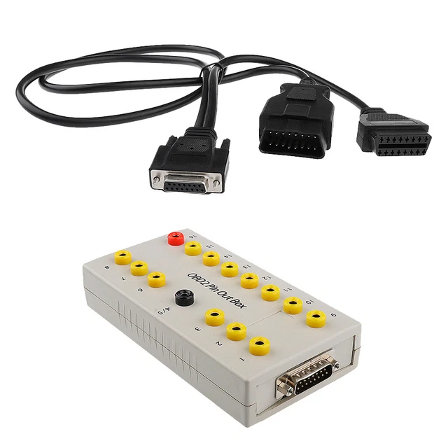 BREAKOUT BOX EOBD Tester 16 Pin Out Pinout for Mercedes £29.74 ...