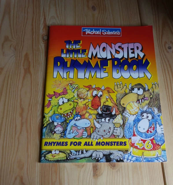 MICHAEL SALMON THE Little Monster Book Monster Book A4 Vtg Rhymes Vtg ...