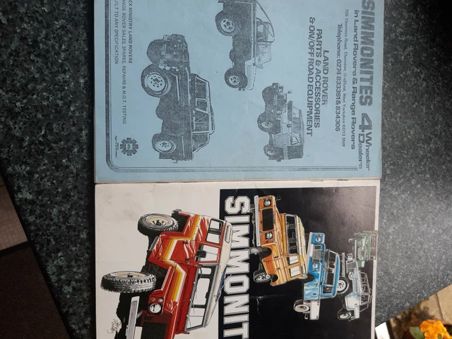 LAND ROVER SERIES /range Rover Simmonites Vintage Brochure/sales £3.99 ...