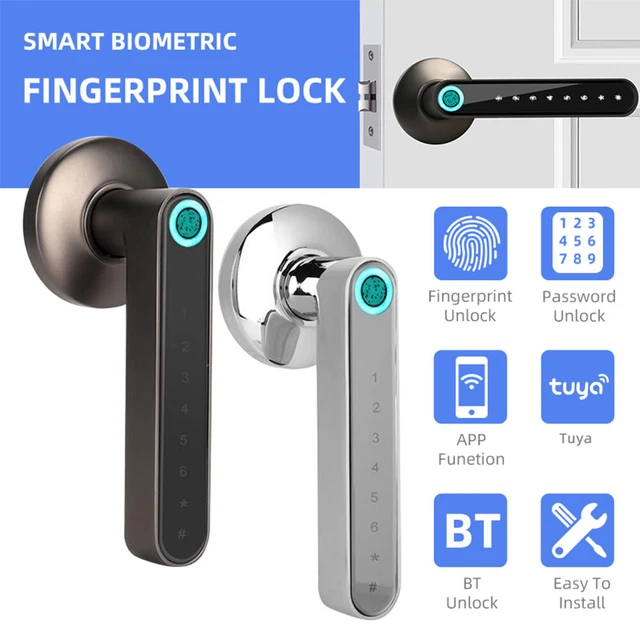 SMART DOOR LOCK APP Control Fingerprint Bluetooth Security Lock Keyless ...
