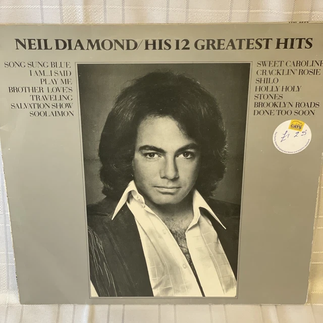 NEIL DIAMOND / His 12 Greatest Hits Vinyl LP . 1969-1970 Sweet Caroline ...