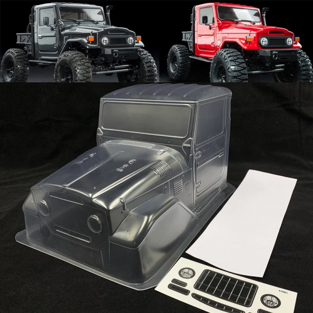 1/10 FOR 1965 Toyota FJ40 Truck Cab PC Clear Body RC Crawler Axial ...
