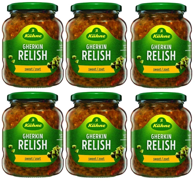 KUHNE SWEET PICKLE Gherkin Relish 350g PACK OF 6 $72.64 - PicClick AU