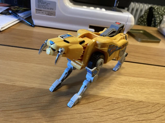 VINTAGE MIGHTY MORPHIN Power Rangers Megazord Sabertooth Tiger Zord ...