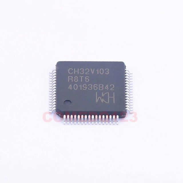 5PCSX CH32V103R8T6 LQFP-64(10X10) WCH RISC-V 80MHz ：64KB RAM：20KB #E10 ...