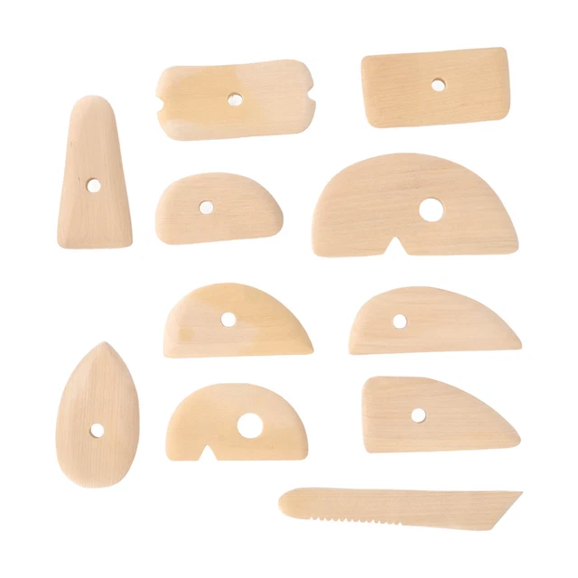 Art Clay Silver Mabor 4Pcs Stainless Steel Clay Scraper, Pottery Ribs ...