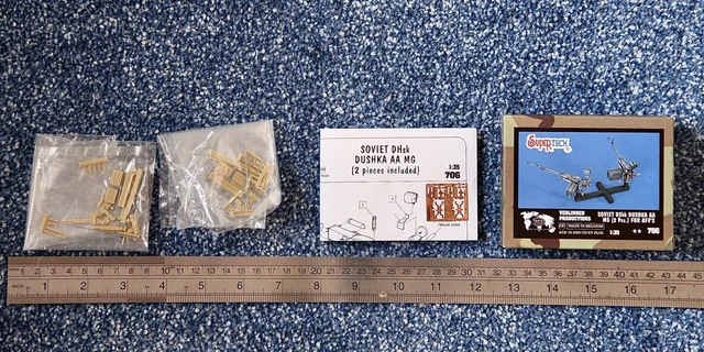 VERLINDEN 1:35 SOVIET DShk Dushka AA MG (2 pcs.) resin and etch kit ...