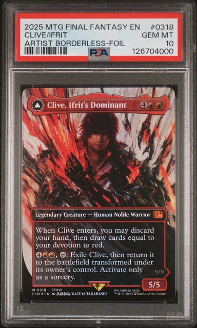 2025 MTG FINAL Fantasy Clive, Ifrit's Dominant/Ifrit, Warden Of Inferno ...