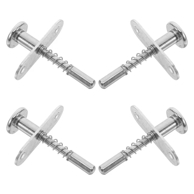 4PCS SPRING-LOADED STAINLESS Steel Plunger Latches Spring-Loaded Spring ...