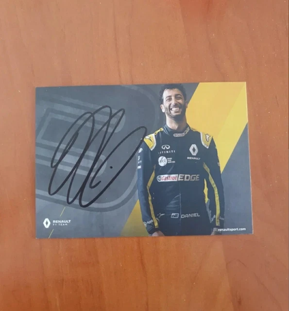DANIEL RICCIARDO SIGNED Autograph Photo F1 Autógrafo Formula 1 Driver ...