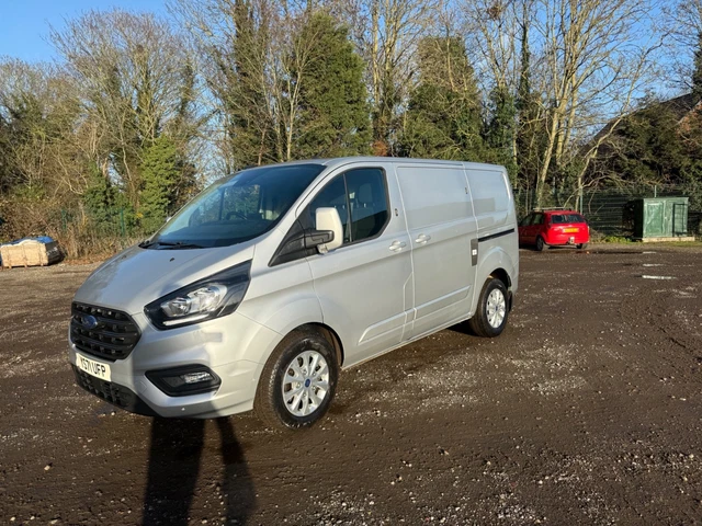 2021 FORD TRANSIT custom limited no vat swb van silver cat n mot till ...