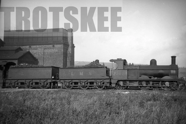 LARGER NEGATIVE LMS London Midland & Scottish Steam Loco 22926 Canklow ...