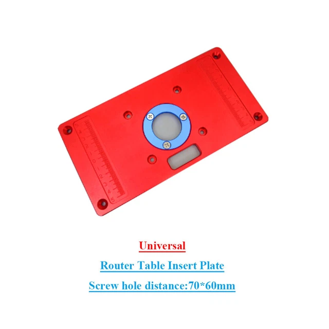 ALUMINIUM ALLOY UNIVERSAL Router Table Insert Plate For Woodworking ...