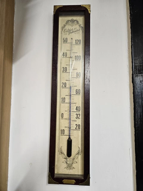 RAPPORT INTERNATIONAL CLOCK Co Cased Wall Thermometer Antique/Vintage £ ...