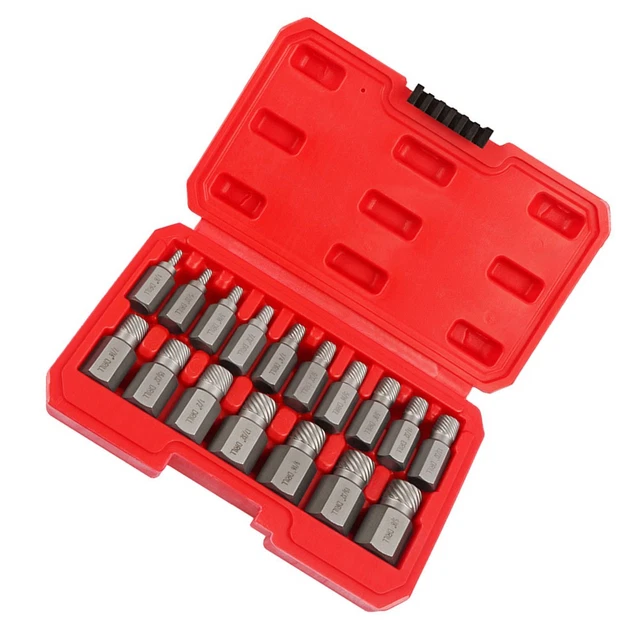 TOP NOTCH SCREW and Bolt Extractor Set for Garage and Construction Use ...