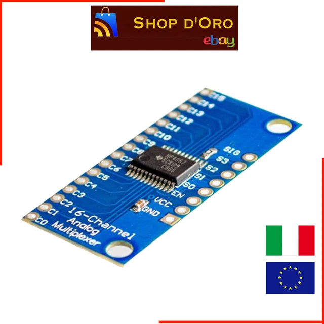 MULTIPLEXER ANALOGICO 16 Canali CD74HC4067 Arduino / Analog Mux/Demux ...