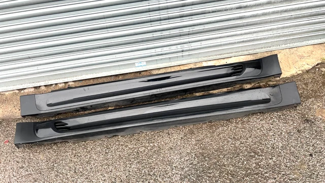 MINI AERO SIDE Skirts Sill R56 Cooper S JCW Midnight Black Genuine A94 ...