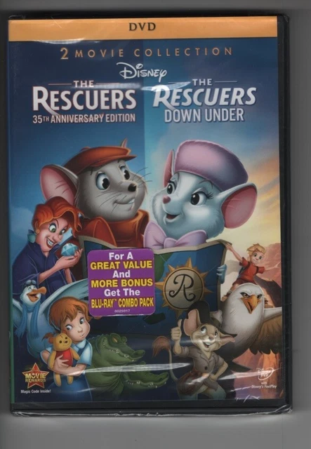 THE RESCUERS / The Rescuers Down Under (35th Anniversary Edition) DVD ...