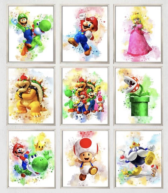 SUPER MARIO BROS Characters A2/A3 Poster and Prints | Multiple ...