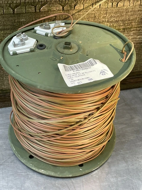 NEW WF16/U DR-8B Military Telephone Field Radio Wire 1,000ft SPOOL ...