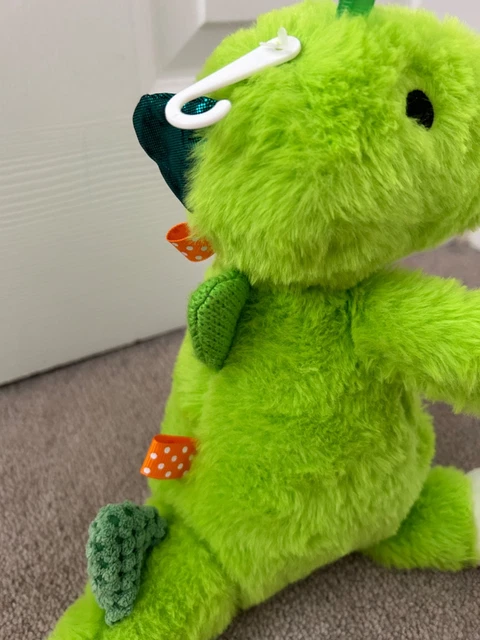 MAKE BELIEVE IDEAS Sensory Snuggables Medium Tactile Soft Toy Dinosaur ...