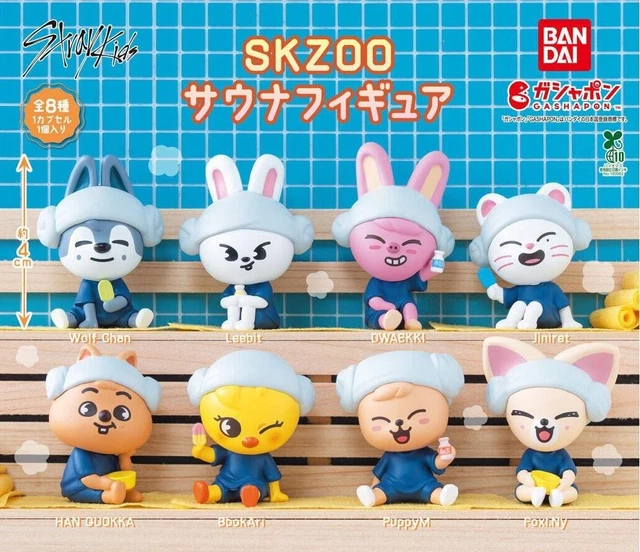 STREUNERKINDER SKZOO SAUNA GASHAPON FIGUR 8 ARTEN 2025 BANDAI Kapsel ...
