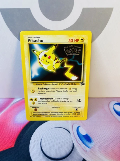 POKÉMON TCG PIKACHU #4 WB The First Movie Promo NM 1999 $25.99 ...