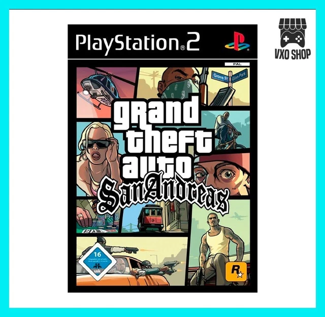 GTA SAN ANDREAS PS2 Grand Theft Auto Mappa Sony Playstation 2 PAL ...