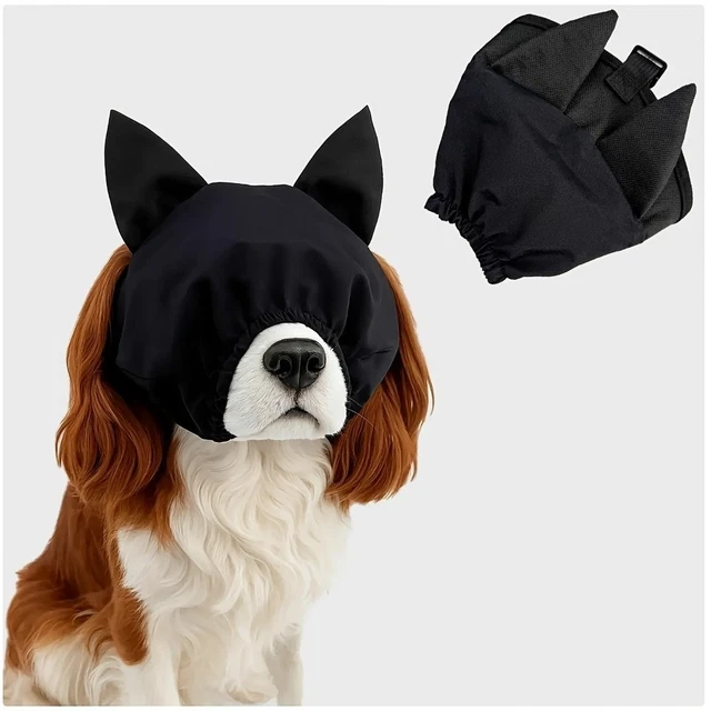 LIGHT BLOCKING DOG Placate Headgear Anti Startle Pet Soothing Eye Mask ...