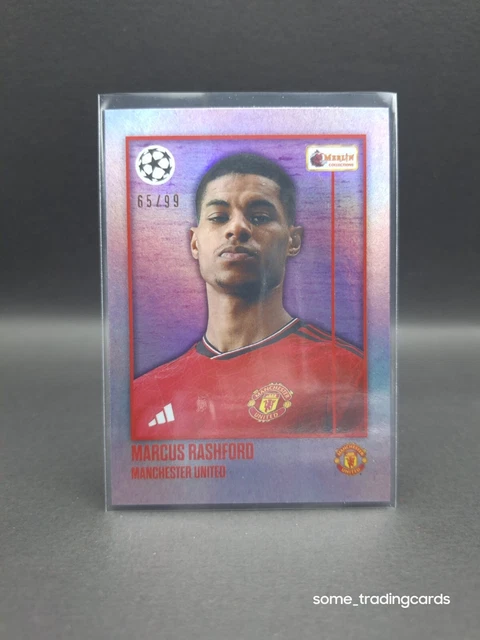 TOPPS MERLIN HERITAGE 2023/24 Marcus Rashford Manchester United/99 EUR ...