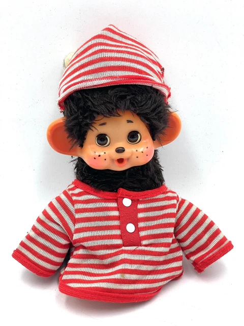 VINTAGE 70S RARE TOHO Japan Monchhichi Sleep Eyes Original Outfit ...