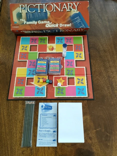 VINTAGE PICTIONARY THE Game of Quick Draw di MB Giochi Completi EUR 9 ...