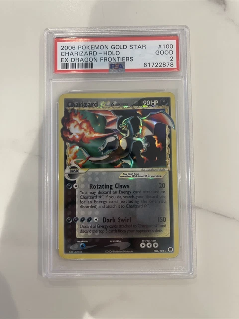 GOLD STAR CHARIZARD PSA 2 Dragon Frontiers Pokémon TCG EUR 690,03 ...
