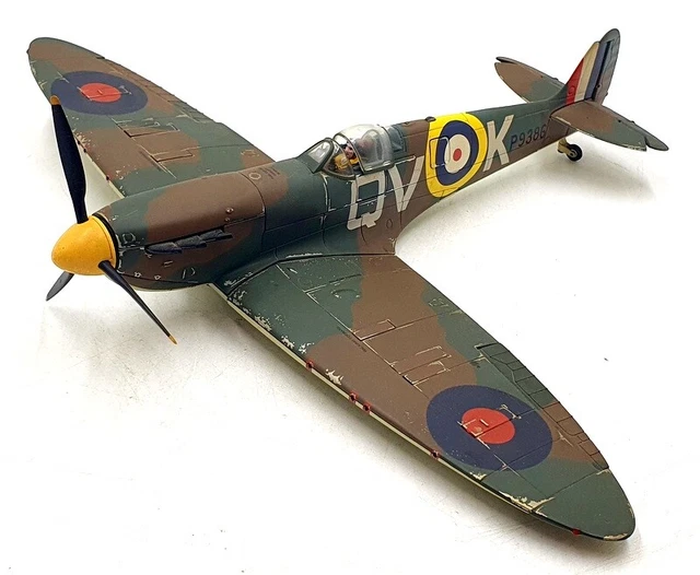 CORGI 1/32 SCALE AA33902 Supermarine Spitfire MK1 P9386 QV-K SQN Battle ...