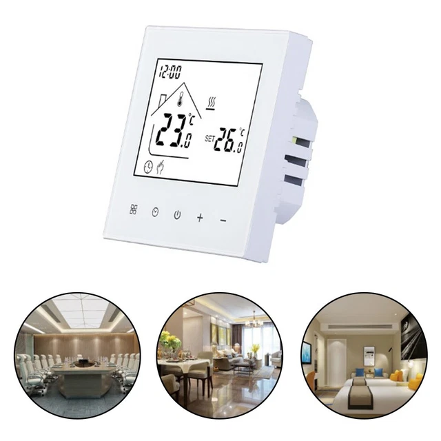 PANNEAU DE COMMANDE thermostat chauffage au sol électrique avec capteurs de tem EUR 34,16 ...