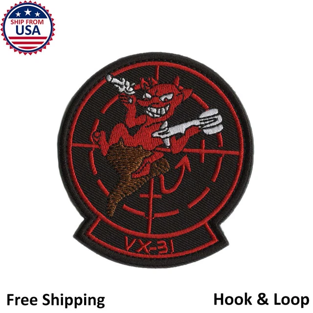 VX-31 DUST DEVILS US Navy Military Pilot Top Gun Sew-On Hook And Loop ...