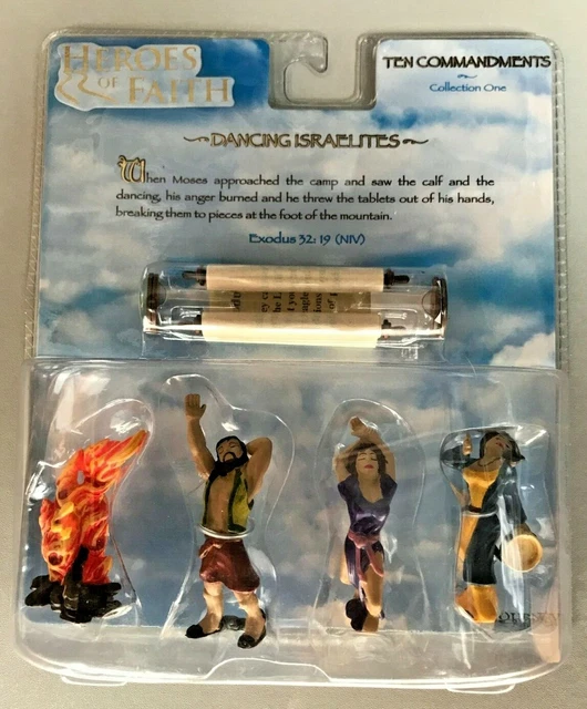 HEROES OF FAITH Les Dix Commandements - Figurines Israélites dansantes ...