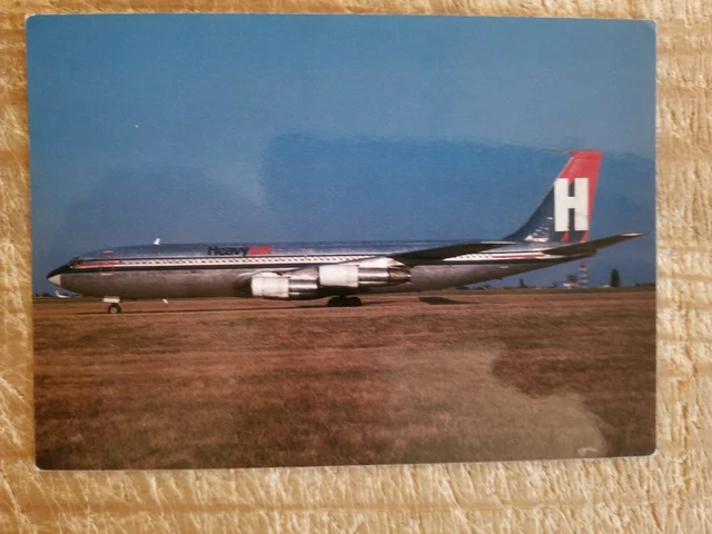 HEAVYLIFT CARGO AIRLINES 1989 Boeing 707-351C Paris Orly Vtg Unused ...