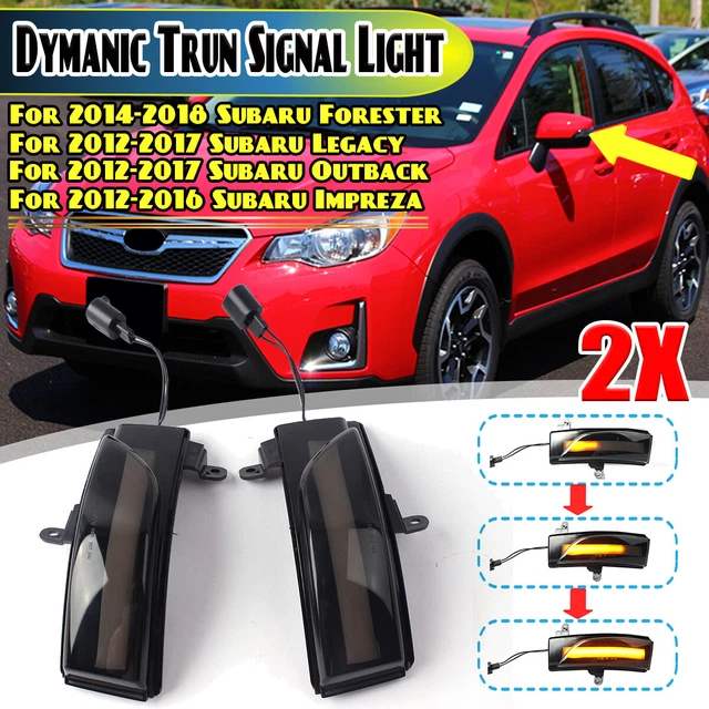 DYNAMIC LED SIDE Mirror Turn Signal Light For Subaru WRX STI Forester ...