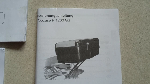 Bedienungs Und Einbauanleitung Vario Topcase Bmw R 1200 Gs K 25 2004