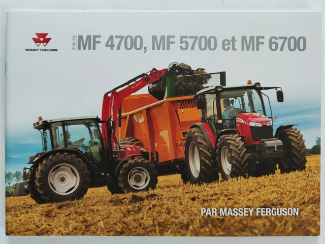 TRACTEURS MASSEY FERGUSON 4700/5700/6700 Prospectus Brochure EUR 6,00 - PicClick FR