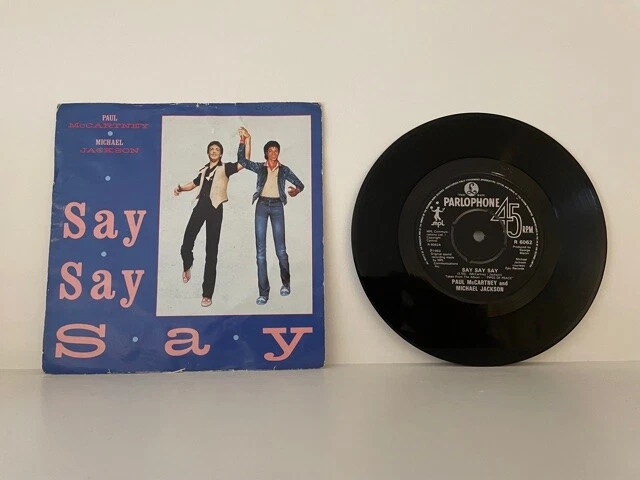 PAUL MCCARTNEY & Michael Jackson – Say Say Say 7" Vinyl Synth-pop Disco ...