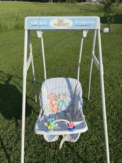VINTAGE GRACO SWINGOMATIC Wind Up Crank Baby Swing 349.99 PicClick