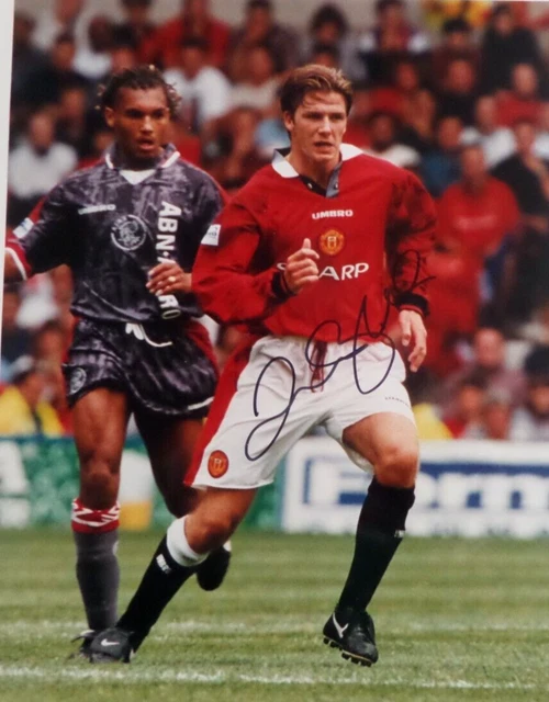 DAVID BECKHAM MANCHESTER United, Autographed A4 Photograph. £199.99 ...
