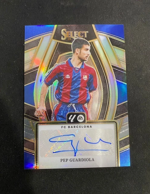 2023-24 PANINI SELECT La Liga PRIZM Argento Auto Pep Guardiola ...