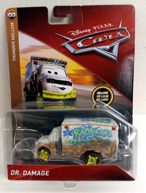 DISNEY PIXAR CARS Deluxe Thunder Hollow Dr. Damage Nib £46.45 - PicClick UK