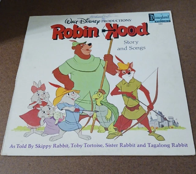 WALT DISNEY STORY And Songs From Robin Hood Disneyland Records LP 3810 ...