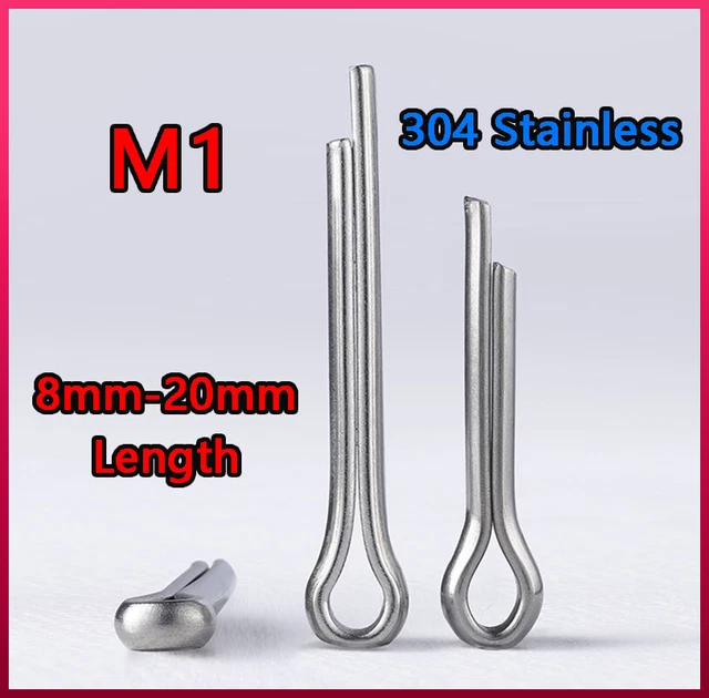 SPLIT PINS COTTER Pins Retaining Pins 304 Stainless Steel M1 8mm to ...